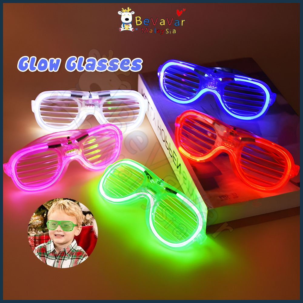 Bevavar Party Glowing Glasses Led Glasses Party Pack Gift Party Glasses ...