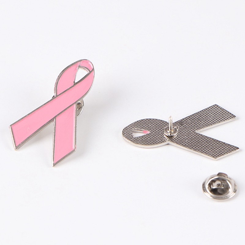 Pink Ribbon Brooch Breast Cancer Awareness Edge Lapel Pin | Shopee Malaysia