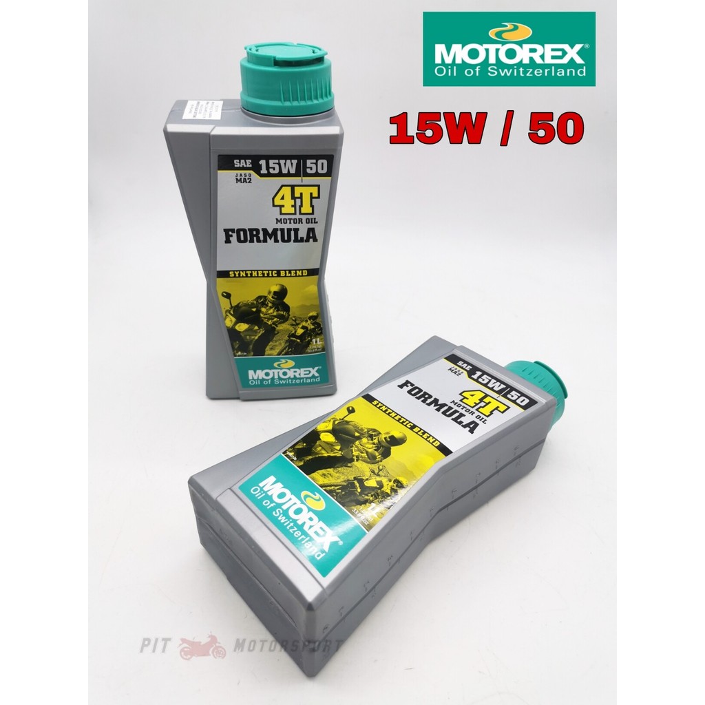 MOTOREX 4T Engine Oil Liter 1L Minyak Hitam 15W50 Formula Synthetic KTM ...