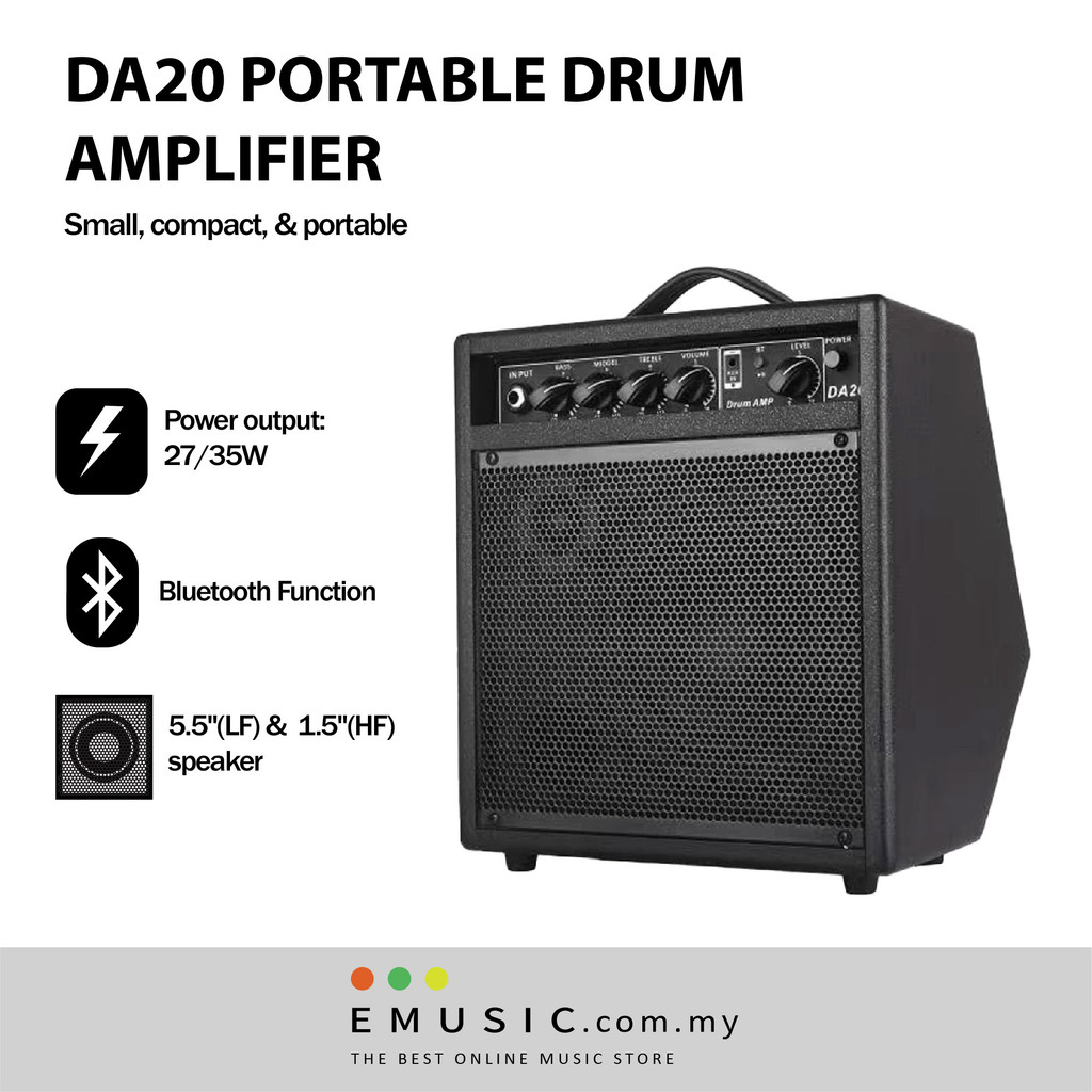 DA20 Portable Drum Amplifier with Bluetooth | Shopee Malaysia