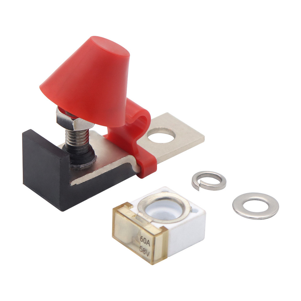 New Energy Electric Car Battery Fuse Holder 58V 50A-300A Insulation ...