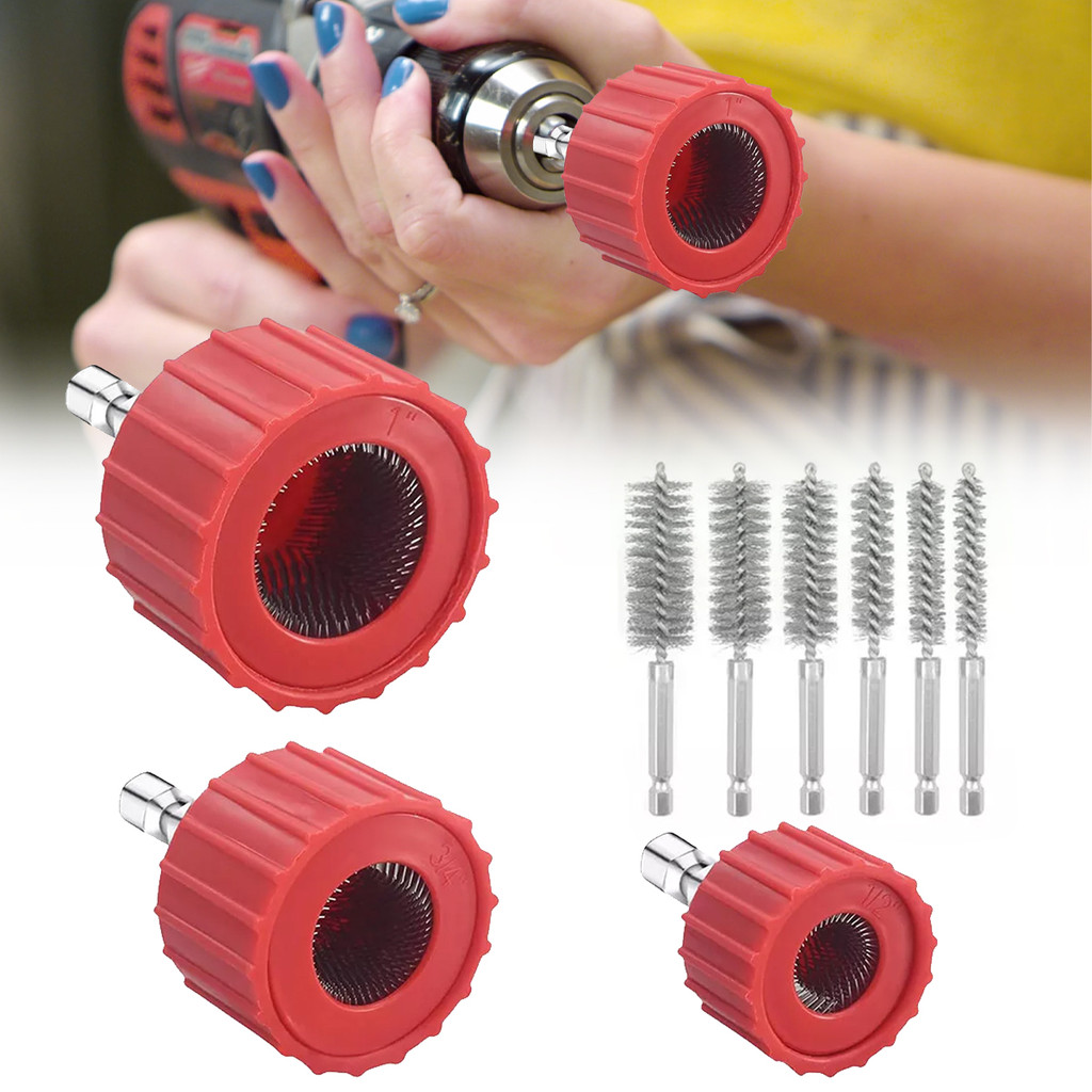 3/9Pcs Useful Copper Pipe Cleaner Set Tube Cleaning Brush Cleans Copper ...