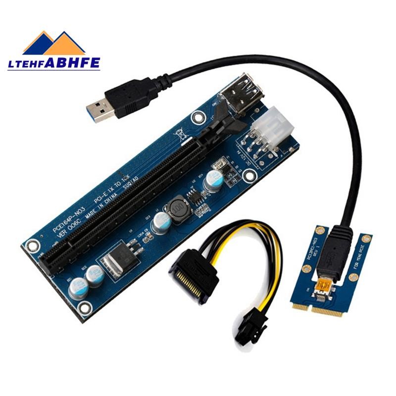 Mini PCIE to PCIE X16 Graphics Card Expansion Card Riser Card PCI ...