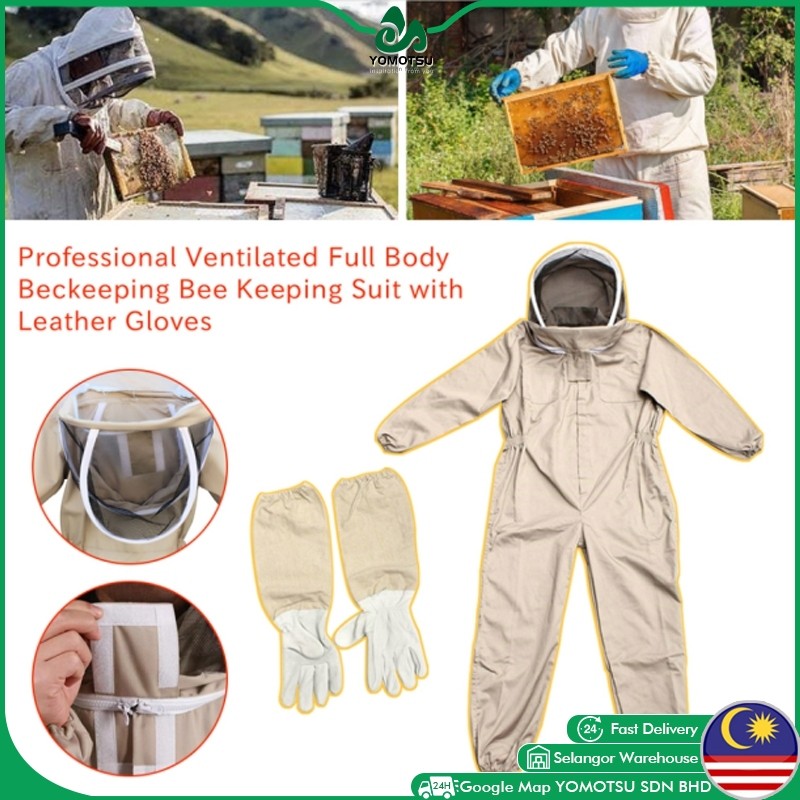Anti Bee Suit Full Body Beekeeping Clothing Baju Bee Bee Protection ...