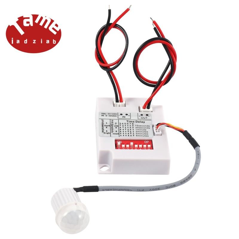 12V 24V PIR Motion Sensor Switch IR Infrared Human Induction Time Delay ...