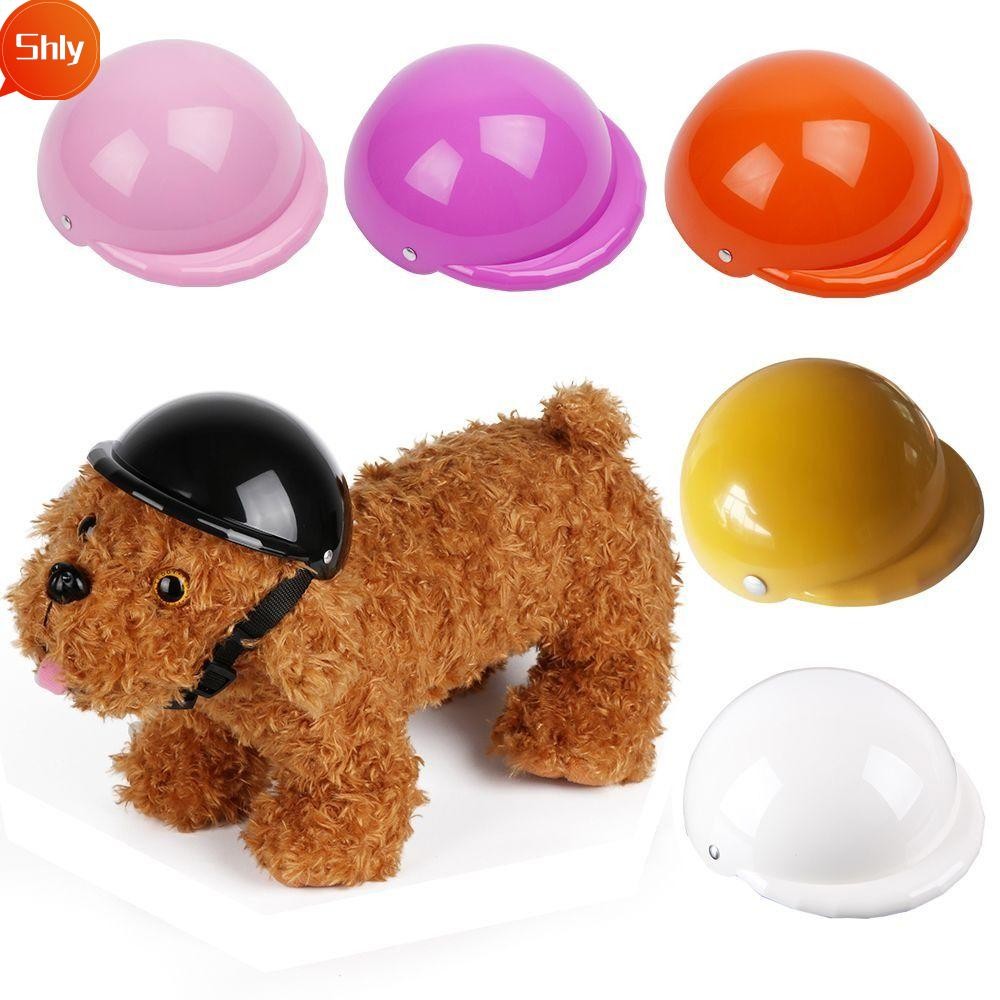 SHLY Dog Helmets, Adjustable Funny Safety Pet Cap, Fashion ABS Plastic ...