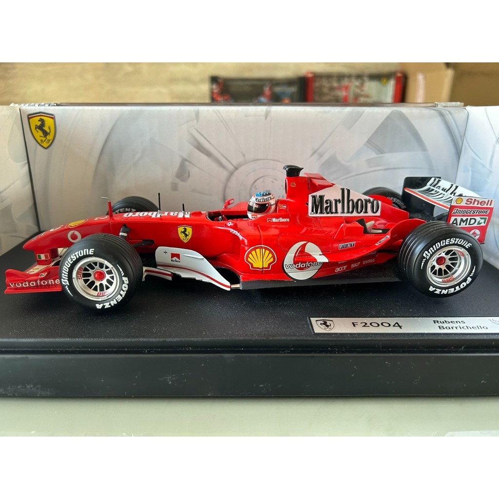 [Ready Stock] Hot Wheels 1/18 Ferrari F2004 Barry Chero 2004 Saiji ...