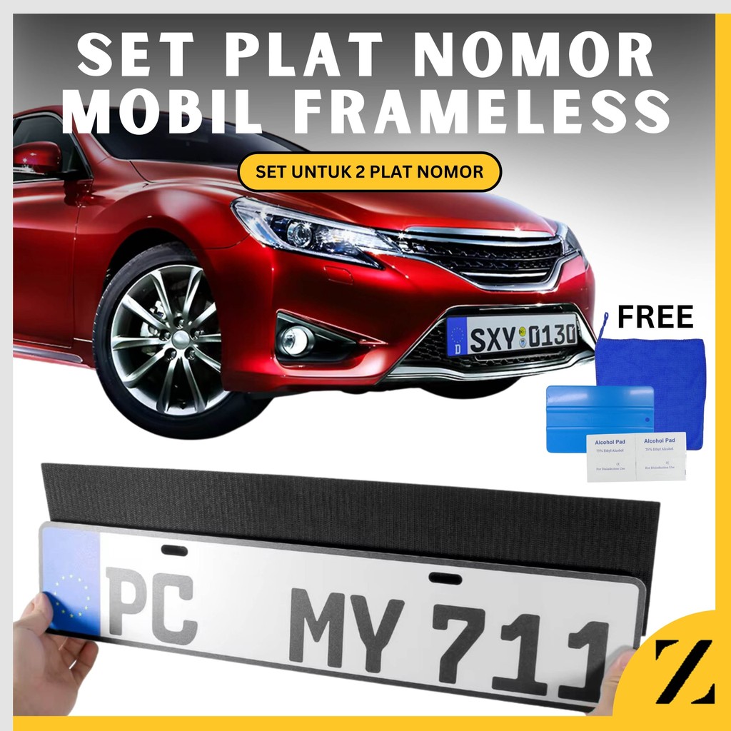 Frameless Car Number Plate Holder Framless License Plate Clean Look ...