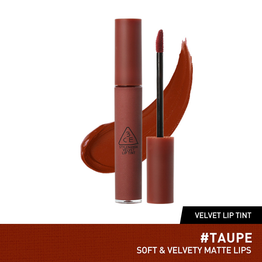 3CE Velvet Lip Tint Taupe | Shopee Malaysia