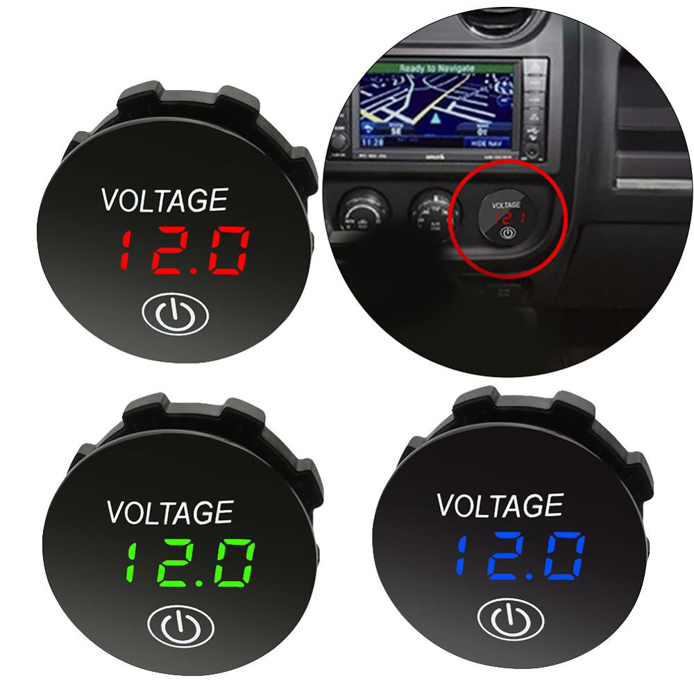 DC 5V-48V LED Panel Digital Voltage Voltmeter Meter Battery Capacity ...