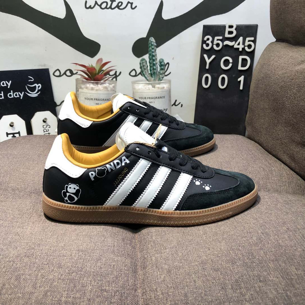 Adidas SAMBA hand-painted panda flat bottomed kasut skateboard bergaya ...