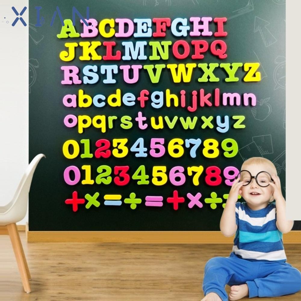 XIANEE Fridge Magnets, Number Uppercase/Lowercase Magnetic Letters ...