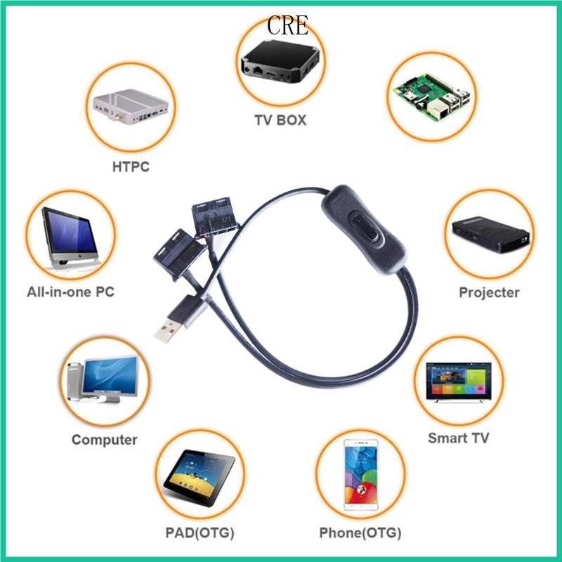 CRE USB to 4 Pin PC Fan Power Adapter Cable 12V Sets Up Voltages ...