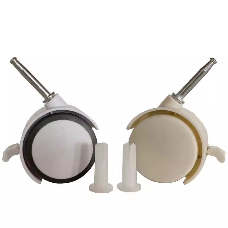 Keyobi Universal Wheel Solid Wood Crib Caster Universal Reel Rubberized ...