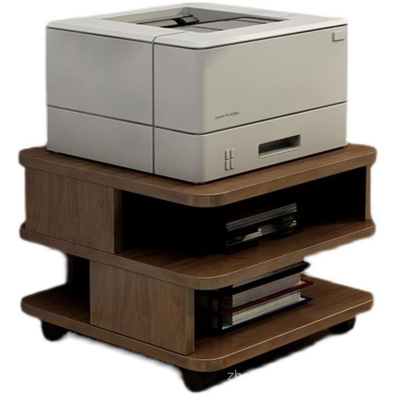 Simple Office Printer Storage Rack Floor-Standing Shelf Mobile Desk ...