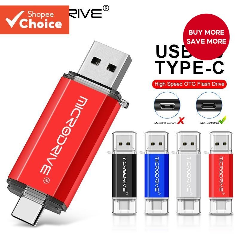 Metal OTG 2 IN 1 Type C pen drive 128GB usb memory stick 4GB 8GB 32GB ...