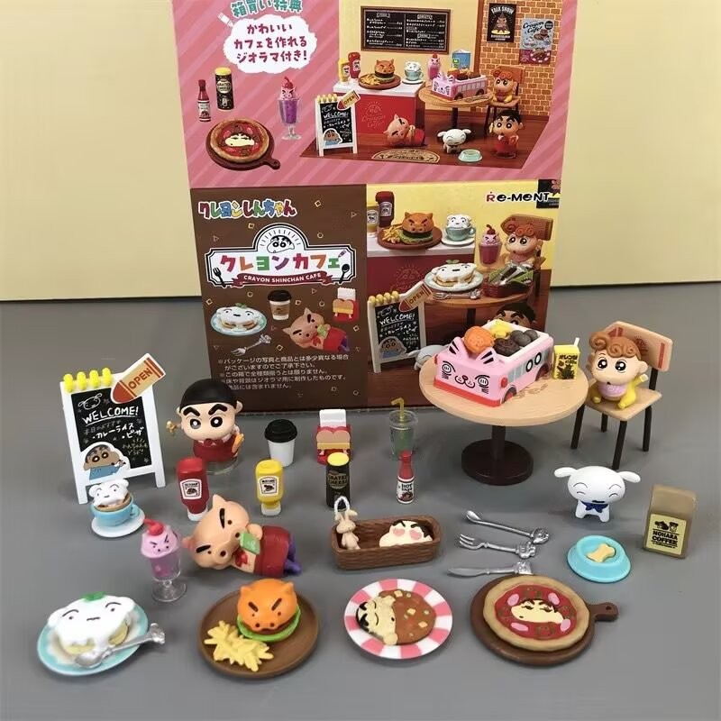 Crayon Shin-chan dessert afternoon tea cafe store model PVC Action ...