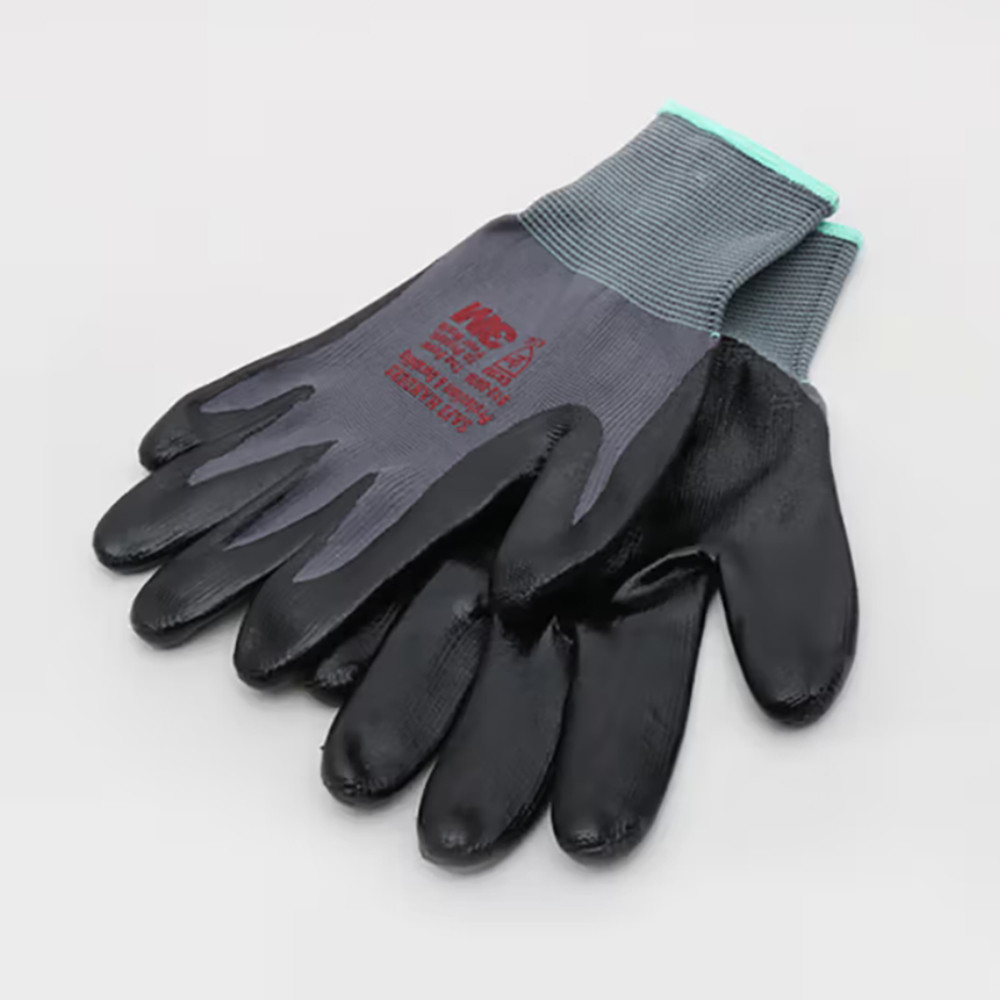 3M Safe Grip Gloves / Multi-Purpose Safety Work Gloves / M Size / Grey Black | Shopee Malaysia