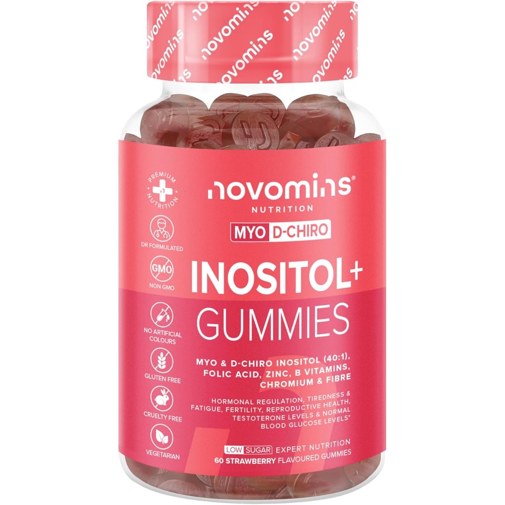 PCOS Supplement Gummies - INOSITOL+ Myo Inositol Inositol Folic Acid ...