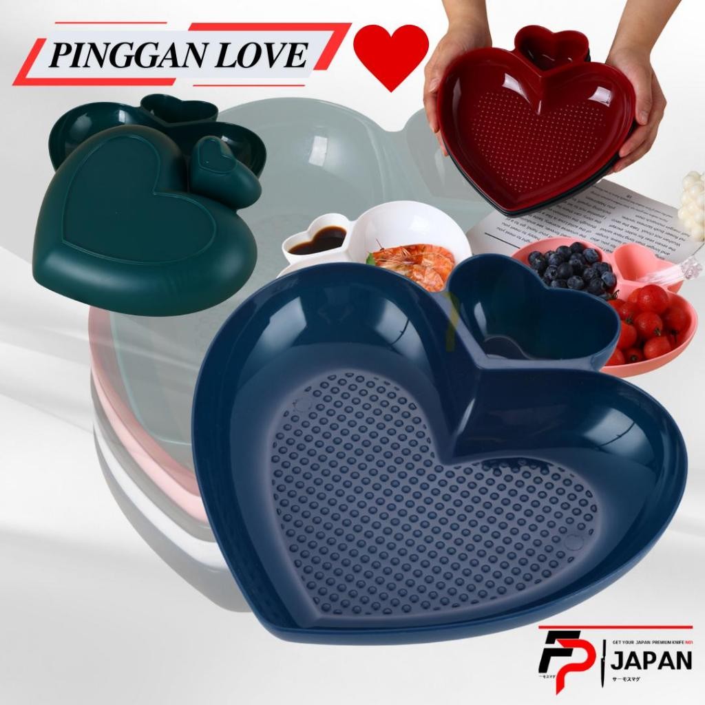 【HARGA BORONG】SS 🔥 Japanese style Pinggan Bentuk Love 21CM Pinggan ...