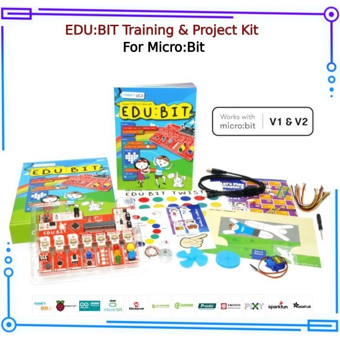 Tr99 Cytron - EDU:BIT Training & Project Kit for Microbit V2 - Without ...