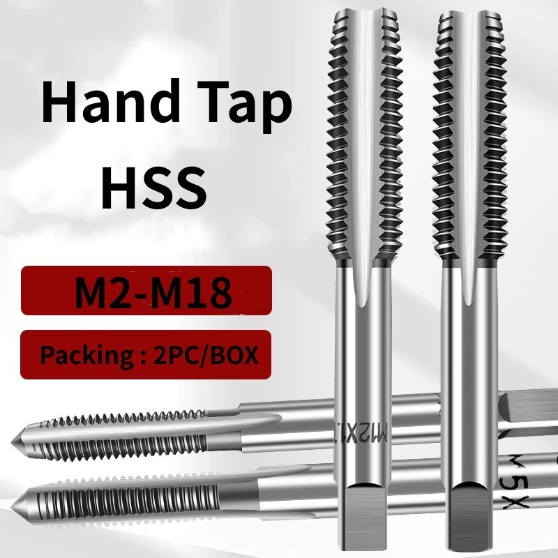 2pc Metric Hand Tap HSS M2 M3 M4 M5 M6 M8 M10 M12 M14 M16 M18 ...