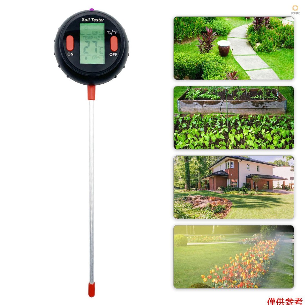 Soil pH Meter 5-in-1 Soil Tester Kits Soil Moisture Meter with ...