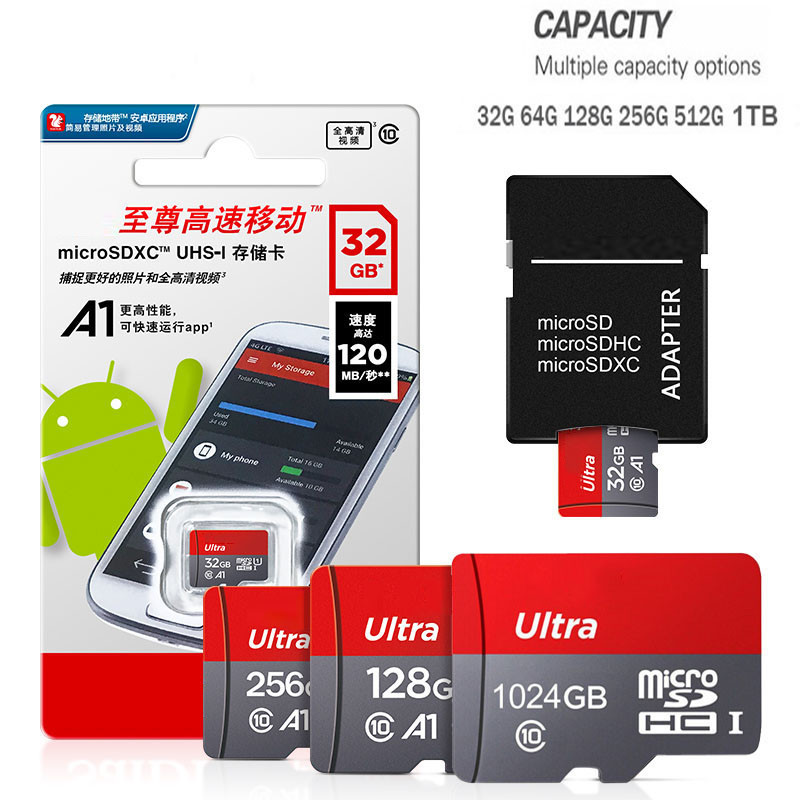 Micro SD Card 128GB 64GB Class10 Memory Card 256GB Microsd 32GB 512GB ...