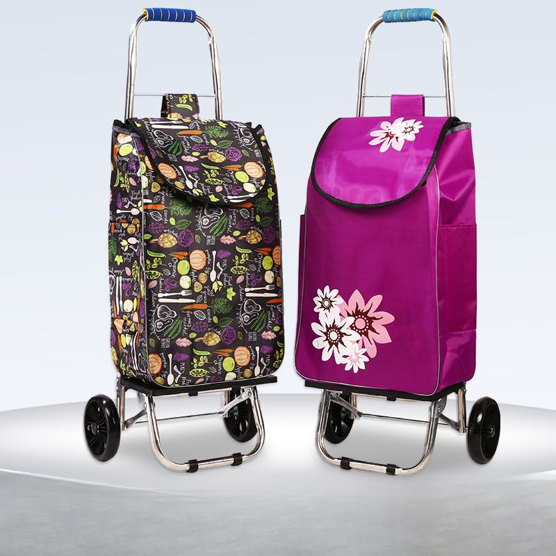 Large Stainless Steel Portable Shopping Cart Stair Climbing Wheel ...