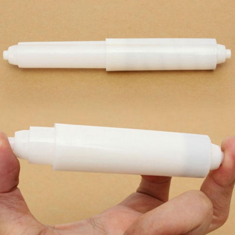 Plastic Toilet Paper Rollers Stretchable Roll Holder Spring Spindle ...
