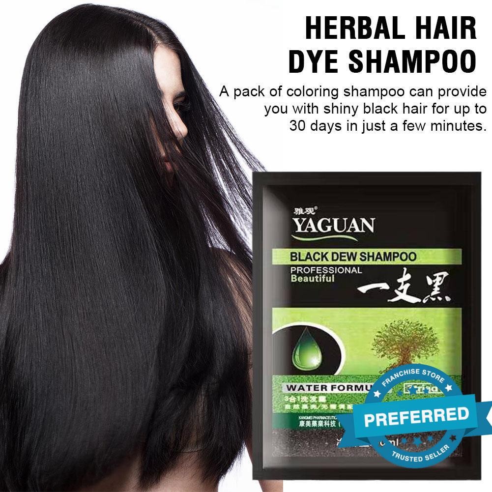 Hair Shampoo Herbal Hair Dye Shampoo Black Color Shampoo 5 In Minutes ...