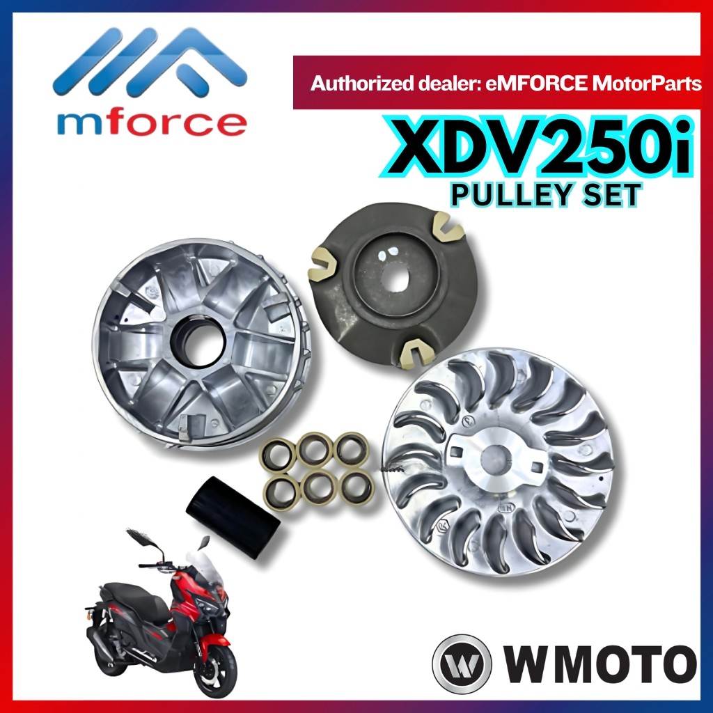 WMOTO XDV250i XDV 250 FRONT PULLEY CVT SET WITH FAN PULLEY PIN DRIVE ...