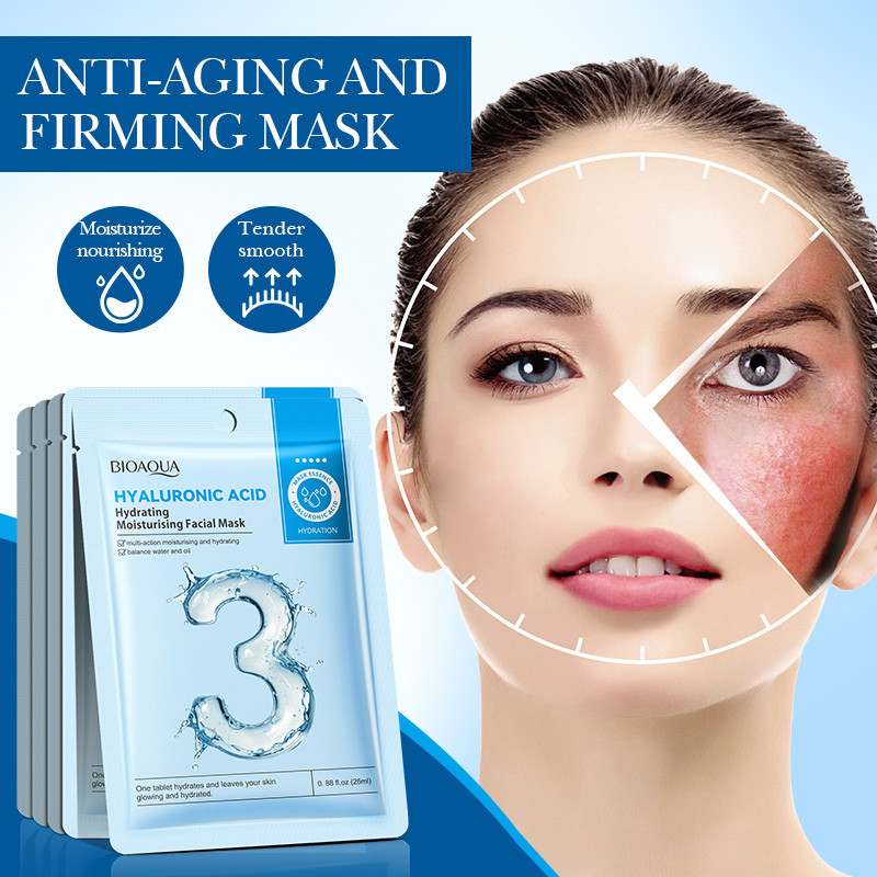 BIOAQUA Hyaluronic Acid Hydrating Moisturizing Facial Mask Make Skin ...