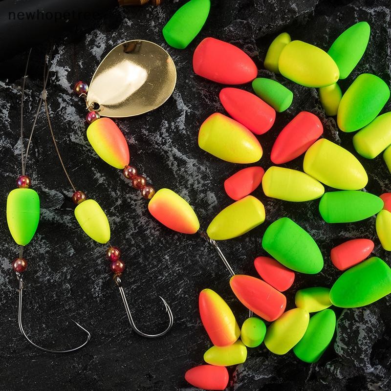 Ntmy 10/30pcs Fishing Foam Float Bobber Buoy Saltwater For Fly Fishing ...