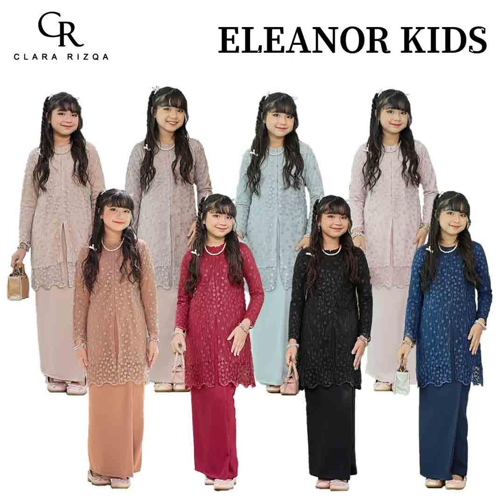 CLARA RIZQA - ELEANOR Baju Kurung kids lace | Shopee Malaysia
