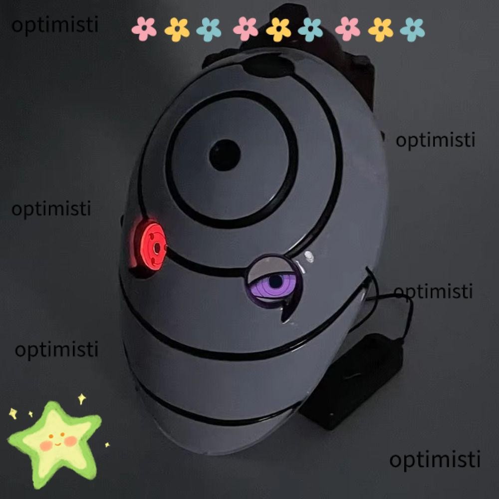 OPTIMISTI Glowing Naruto , Tobi Uchiha Obito Sharingan Face Cover, Full ...
