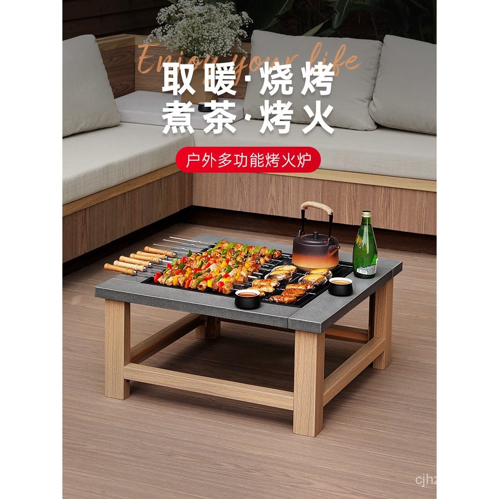 Meja Barbeku Dapur Pemanas Rumah Dalaman Barbeku Grill Patio Luar Api ...