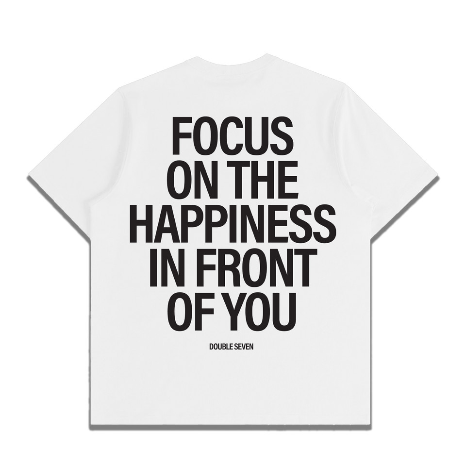 Double 7 Quote Font Tee (White) | Shopee Malaysia