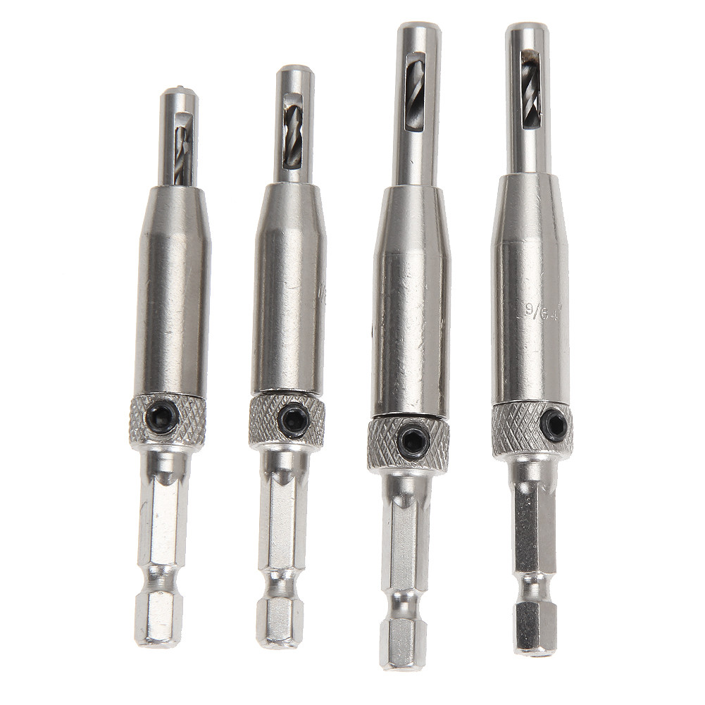 # 4pcs HSS Self Centering Drill Bit Set for Drawer Guides [Truman.my ...