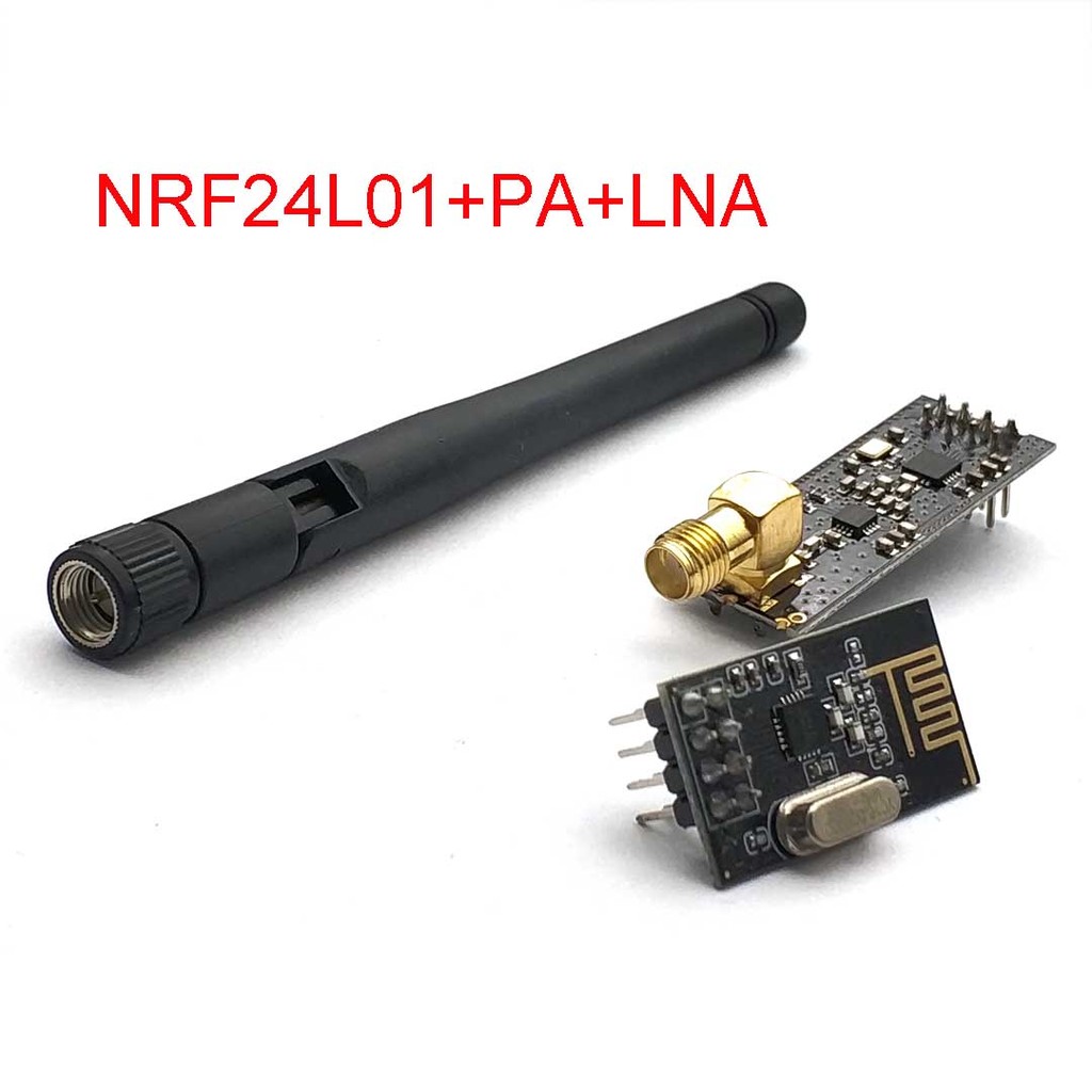 NRF24L01+ 2.4G Wireless Data Transmission Module 2.4GHz NRF24L01 Upgrade Version NRF24L01+PA+LNA ...