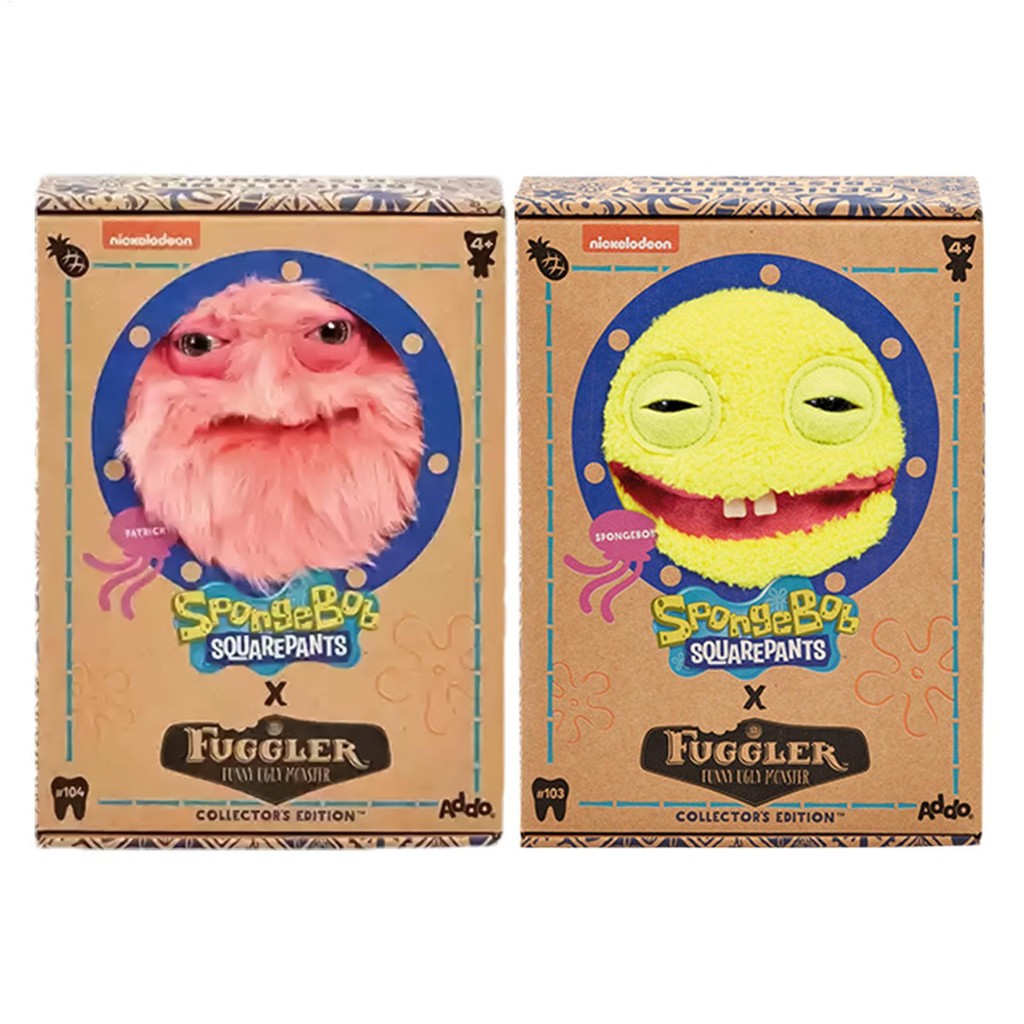 SpongeBob Squarepants X Fuggler Ugly Monster Animation Character Plush ...