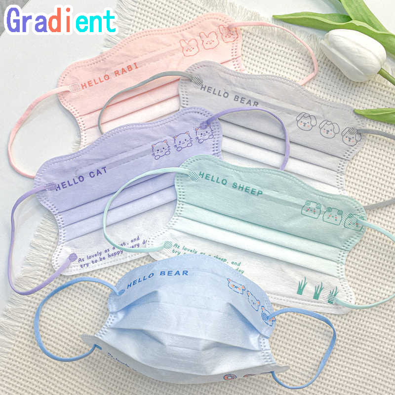 50pcs individually packaged V-shaped slim face children's masks with ...