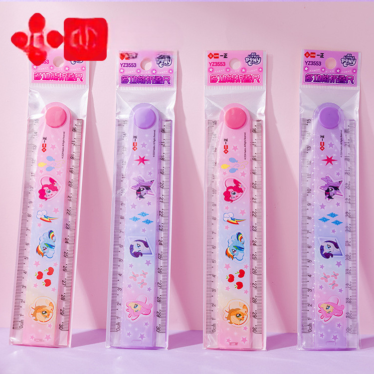 Folding RULER / PLASTIC RULER / RULER / FUNNY CHARACTER RULER | Shopee ...