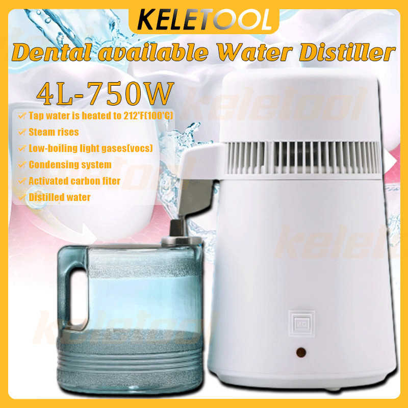 4L water distiller with plastic bucket distilled water maker 750W ...