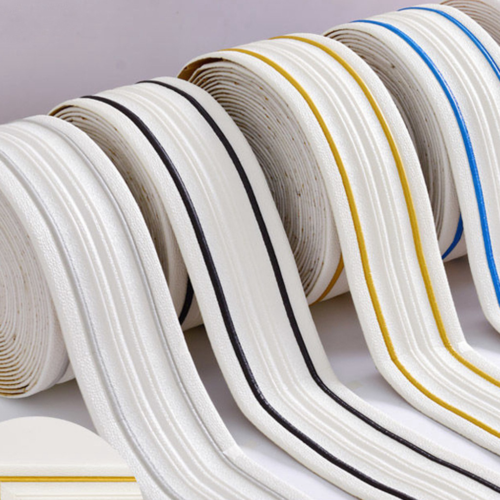 230cmx14cm Concave-Convex Corner Top Angle Line Foam Wall Edge Strip ...