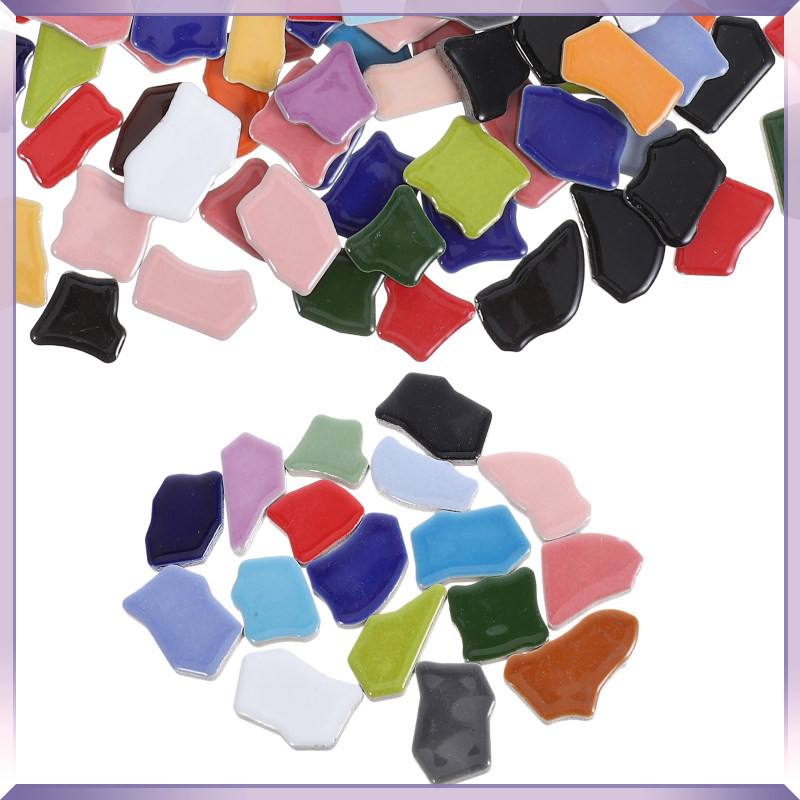 Ceramic Mosaic Peel and Stick Tile Floor Tiles Patches Assortment ...