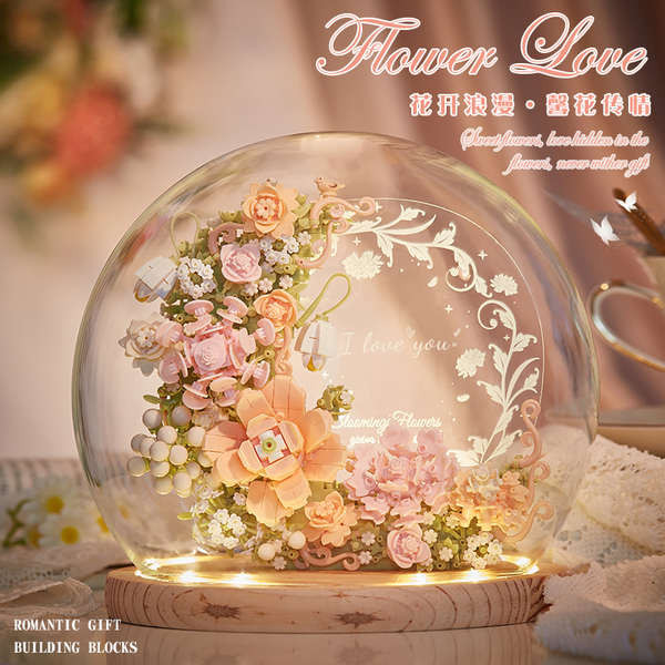 lego flower bouquet lego Ya ejaan blok bangunan bunga anyelir bulan ...