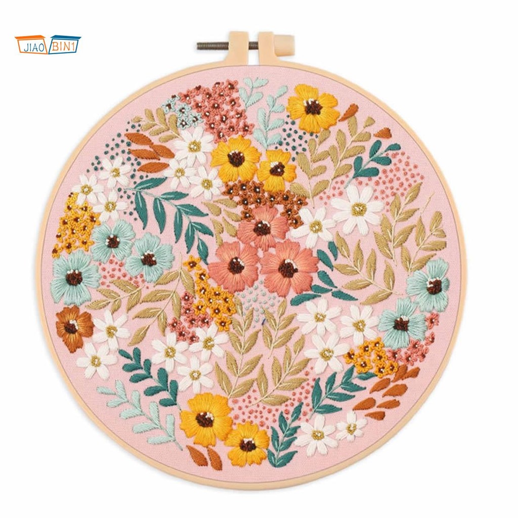 Craft Your Floral Masterpiece with Our Embroidery Kit for Beginners and ...
