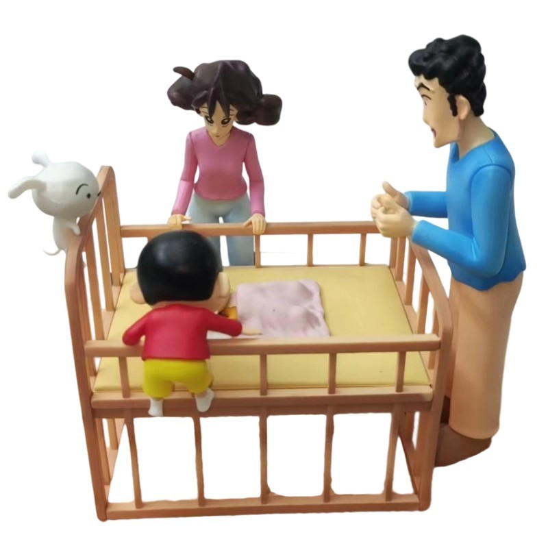 Crayon Shin-chan Family Set Figure Baby Himawari Birth Scene Anime ...