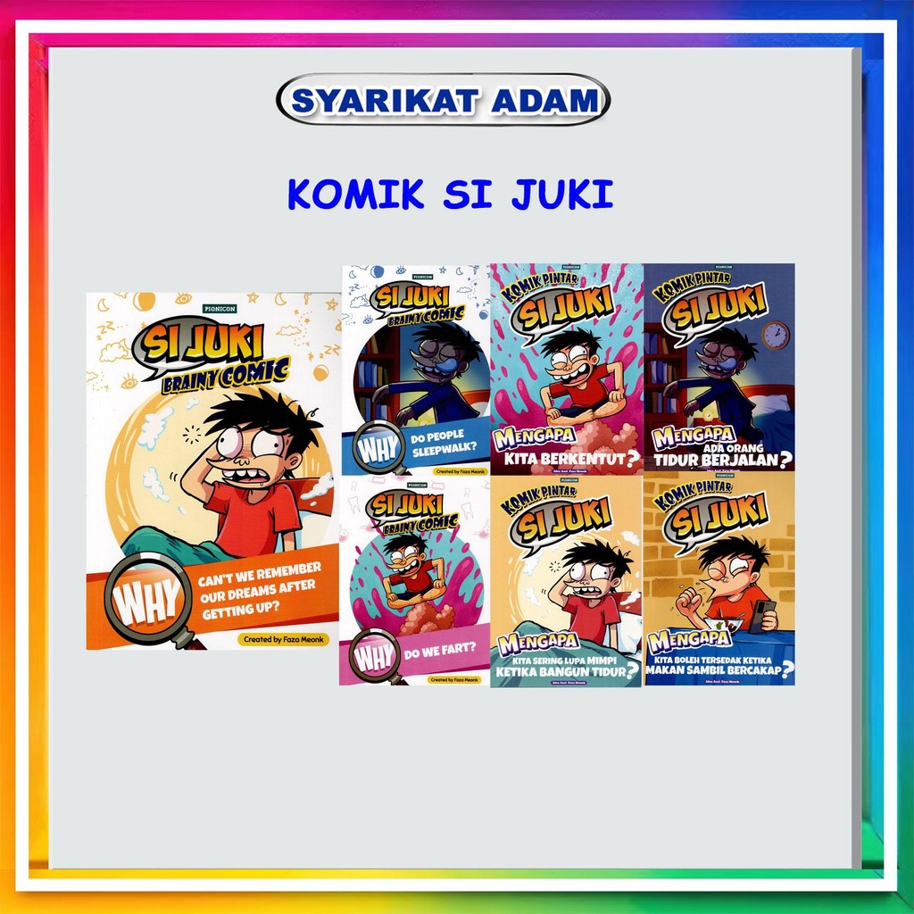 [ADM] KOMIK PINTAR SI JUKI/ SI JUKI BRAINY COMIC | Shopee Malaysia